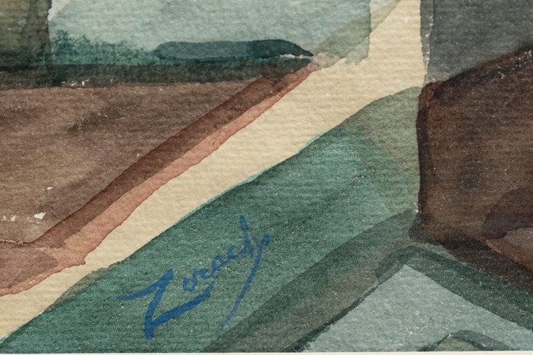 William Zorach Original Watercolor Painting on Paper For Sale at 1stDibs