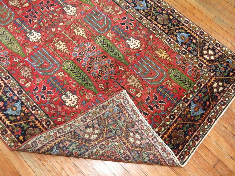 Willow Tree Antique 20th Century Persian Tabriz Rug For Sale at 1stDibs