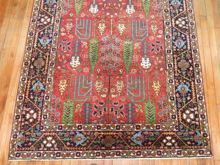 Willow Tree Antique 20th Century Persian Tabriz Rug For Sale at 1stDibs