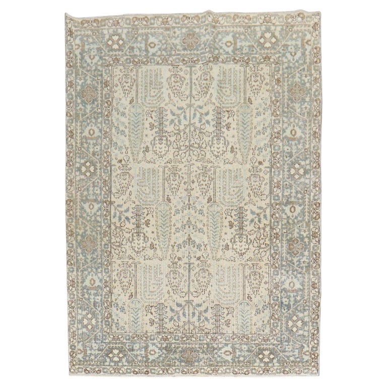 Willow Tree Antique Persian Tabriz Rug For Sale at 1stDibs