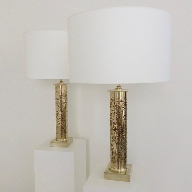 Willy Daro Attributed Design Pair of Table Lamps, circa 1975, Belgium ...