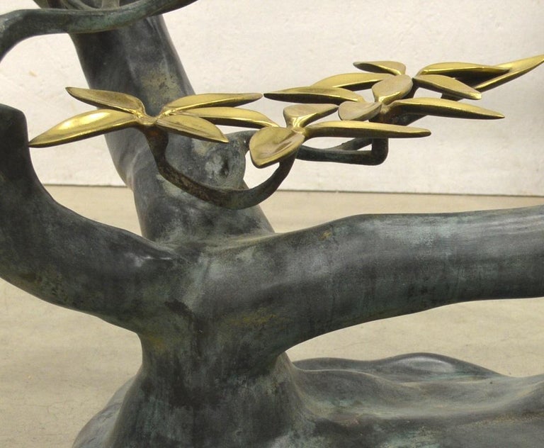 Willy Daro Bonsai Tree Brass Coffee Table, Belgium, 1970s For Sale at ...