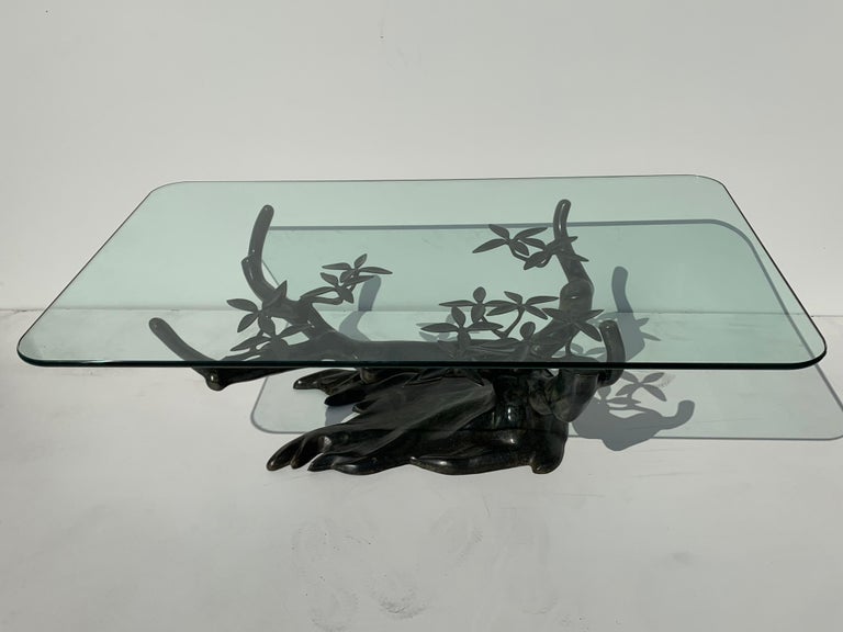 Willy Daro Bonsai Tree Brass Coffee Table at 1stDibs