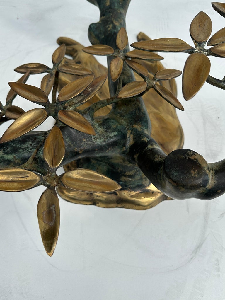 Willy Daro Brass Bonsai Tree Coffee Table For Sale at 1stDibs