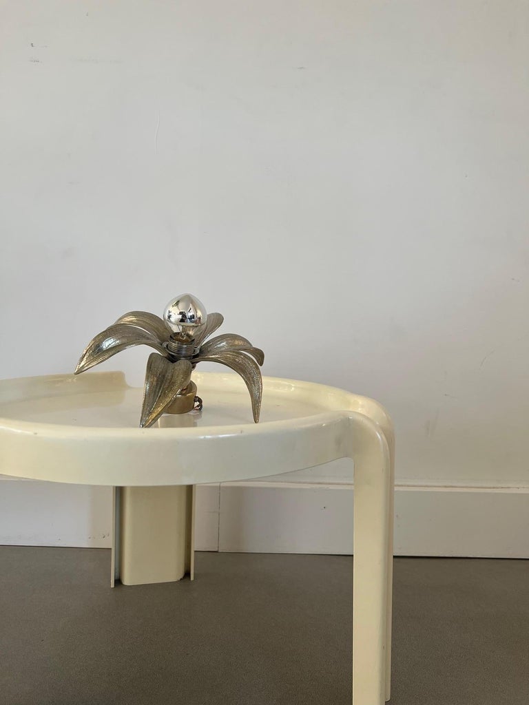 Willy Daro Hollywood Regency Flower Wall Light For Sale at 1stDibs