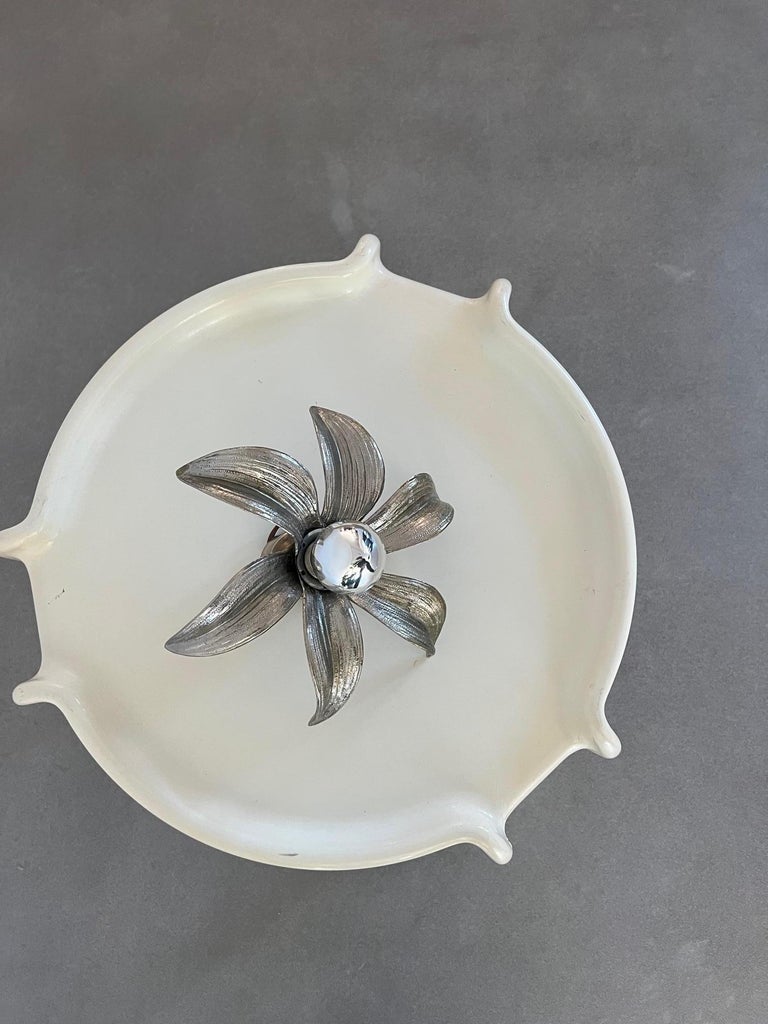 Willy Daro Hollywood Regency Flower Wall Light For Sale at 1stDibs