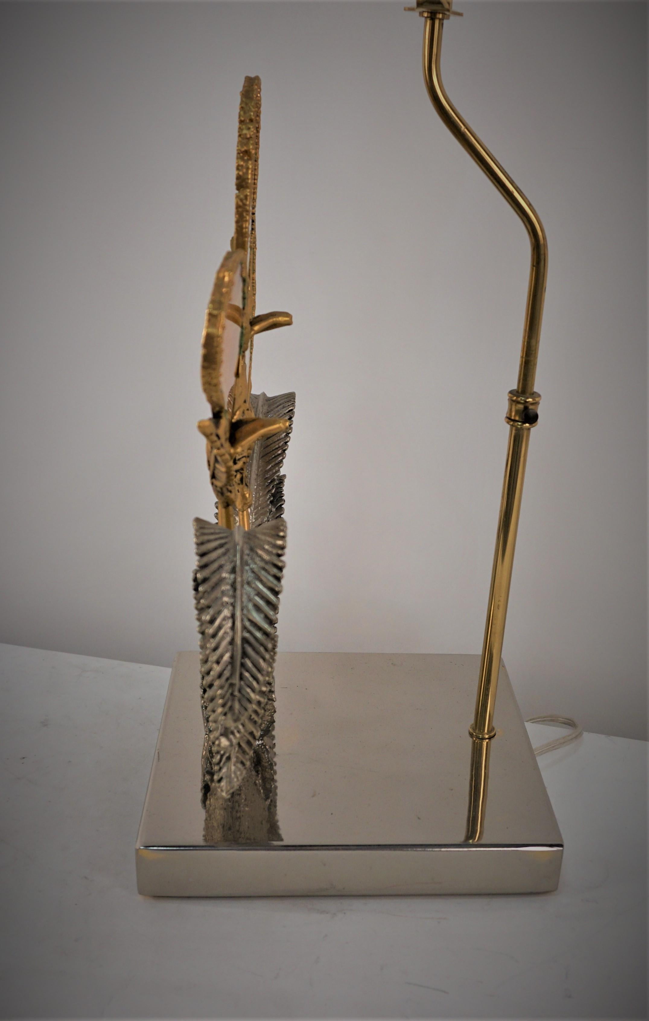 Willy Dora Style Agate Broze Table Lamp For Sale at 1stDibs
