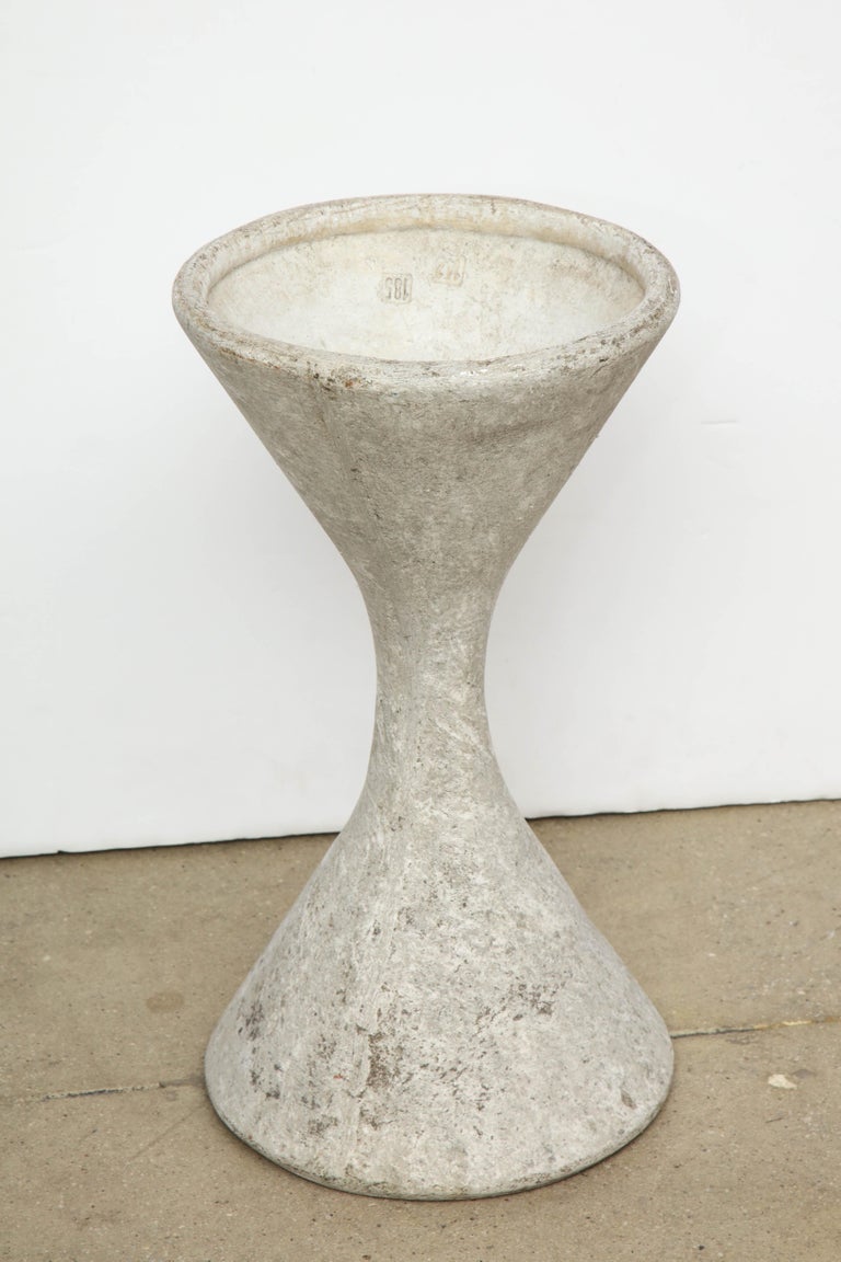 Willy Guhl Cement Hourglass Planter at 1stDibs