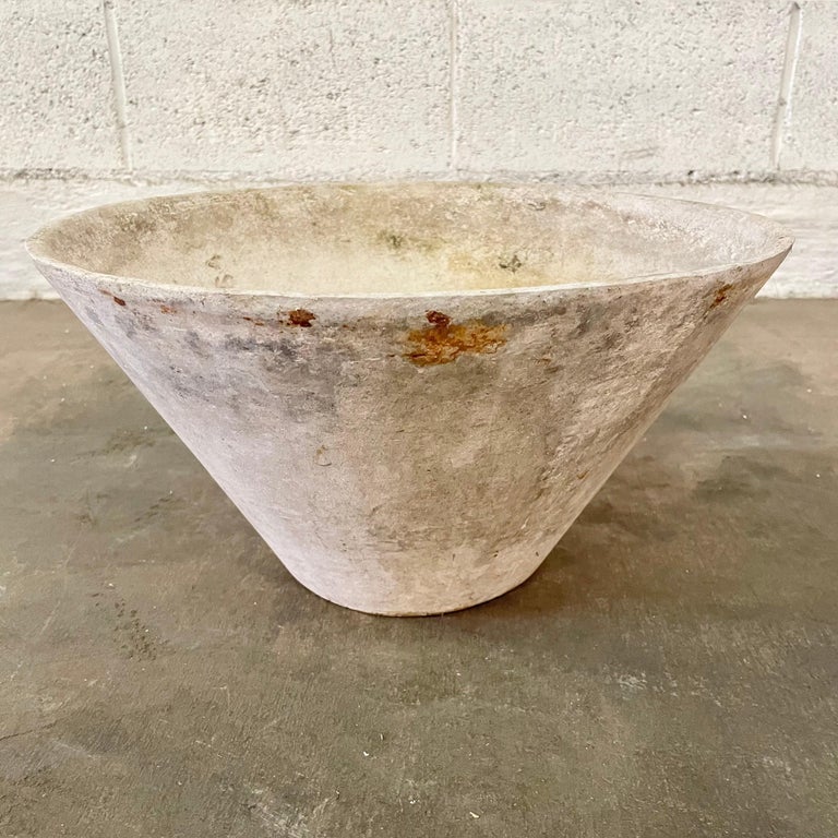 Willy Guhl Concrete Cone Flower Pot, 1960s Switzerland For Sale at 1stDibs