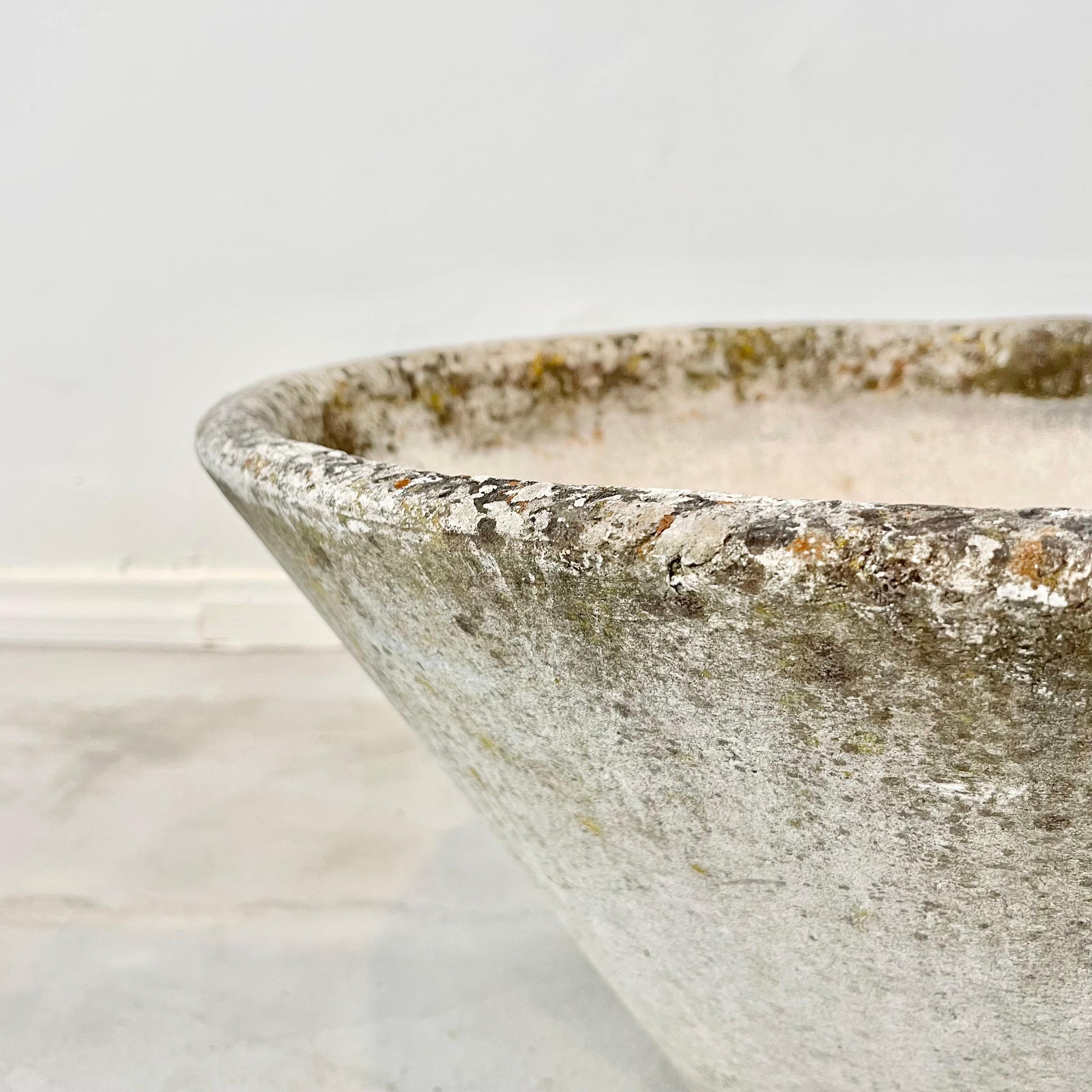Willy Guhl Concrete Cone Flower Pot, 1960s Switzerland For Sale at 1stDibs