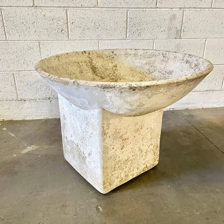 Willy Guhl Concrete Offset Bowl Planter, 1960s Switzerland For Sale at ...