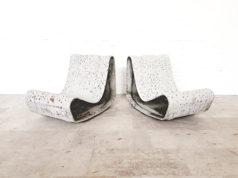 Willy Guhl Loop Chair Eternit at 1stDibs