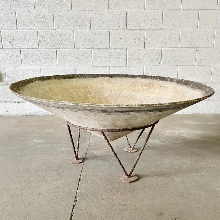 Willy Guhl Monumental Cone Planter on Stand, 1960s Switzerland For Sale ...