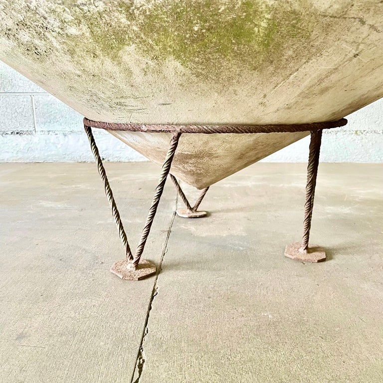 Willy Guhl Monumental Cone Planter on Stand, 1960s Switzerland For Sale ...