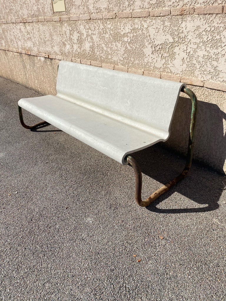 Willy Guhl Steel and Concrete Design Bench, Switzerland, 1960s For Sale ...