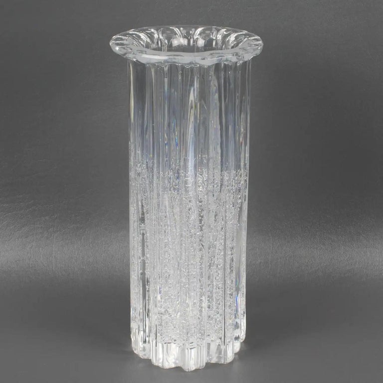 Willy Johansson for Hadeland Norway Art-Glass "Atlantic" Tall Vase For ...