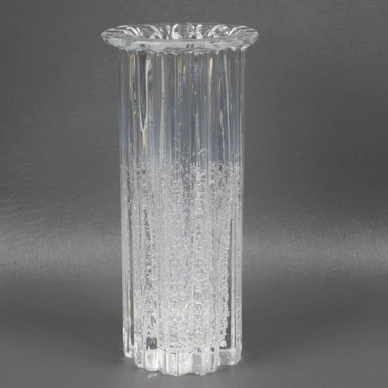 Willy Johansson for Hadeland Norway Art-Glass "Atlantic" Tall Vase For ...