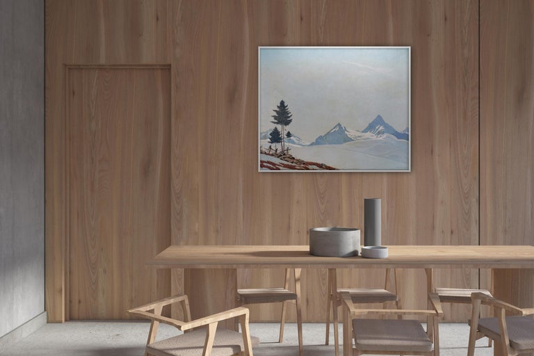 Willy Mulot, Winter in the Engadine, 1938, Oil on Canvas For Sale at ...