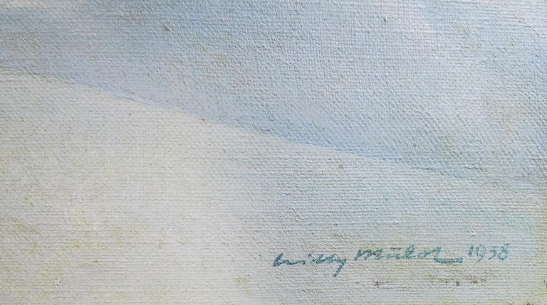 Willy Mulot, Winter in the Engadine, 1938, Oil on Canvas For Sale at ...