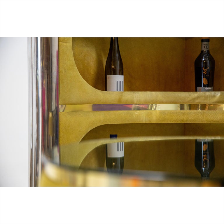 Willy Rizzo Bar with Counter and Stools, Italy, 1970s at 1stDibs