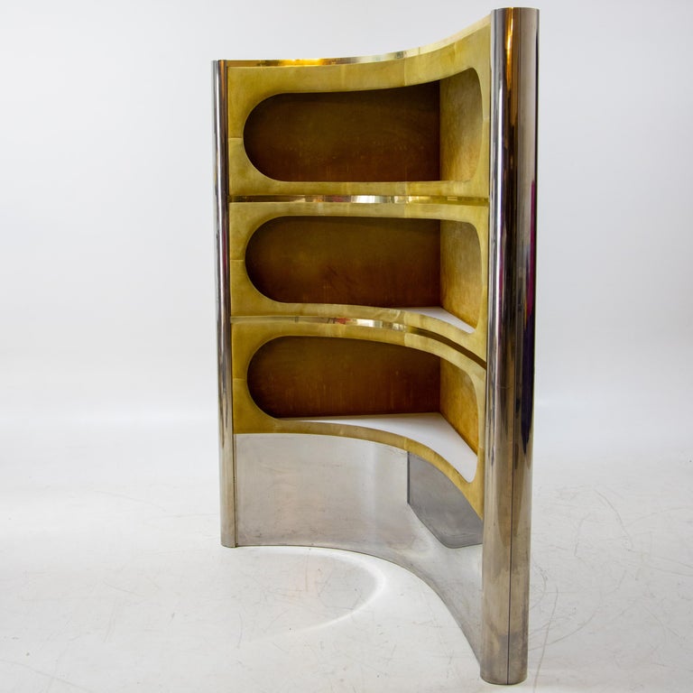 Willy Rizzo Bar with Counter and Stools, Italy, 1970s at 1stDibs