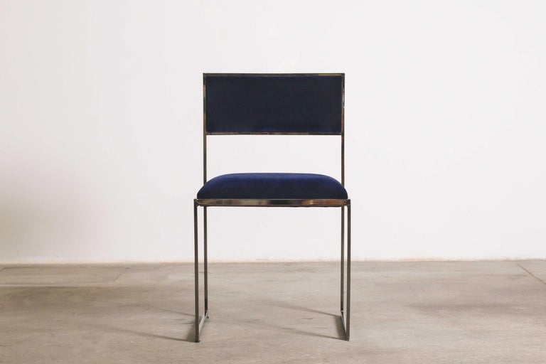 Willy Rizzo Dining Chairs, Set of 6, 1970, Italy at 1stDibs