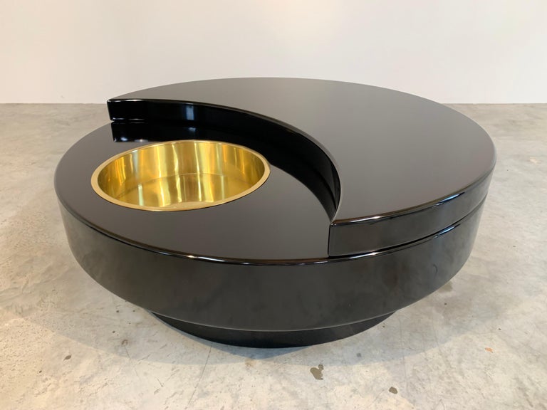 Willy Rizzo for Mario Sabot TRG Revolving Cocktail Table Circa 1970 at ...