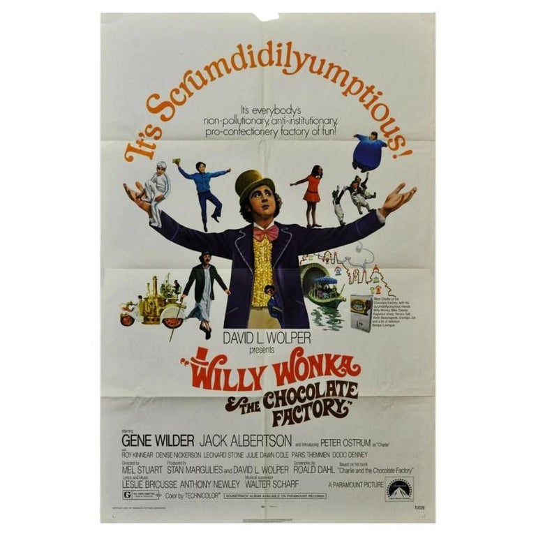Willy Wonka And The Chocolate Factory Movie Poster