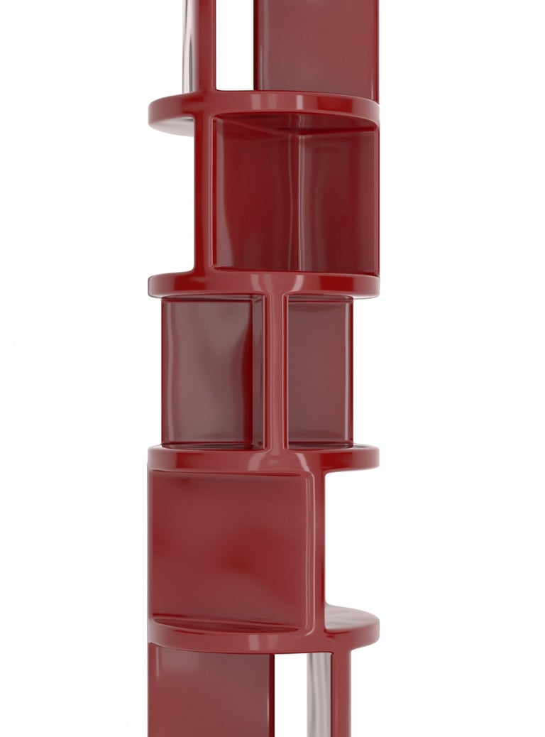Red Wilma Bookshelf by Matteo Cibic for Delvis Unlimited For Sale at ...