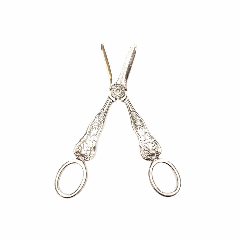 Wilson and Gill English Sterling Silver Grape Shears / Scissors at 1stDibs