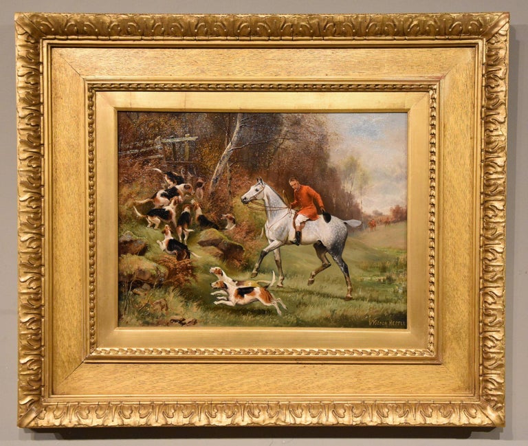 Wilson Hepple - Oil Painting by Wilson Hepple "In Hot Pursuit" For Sale ...