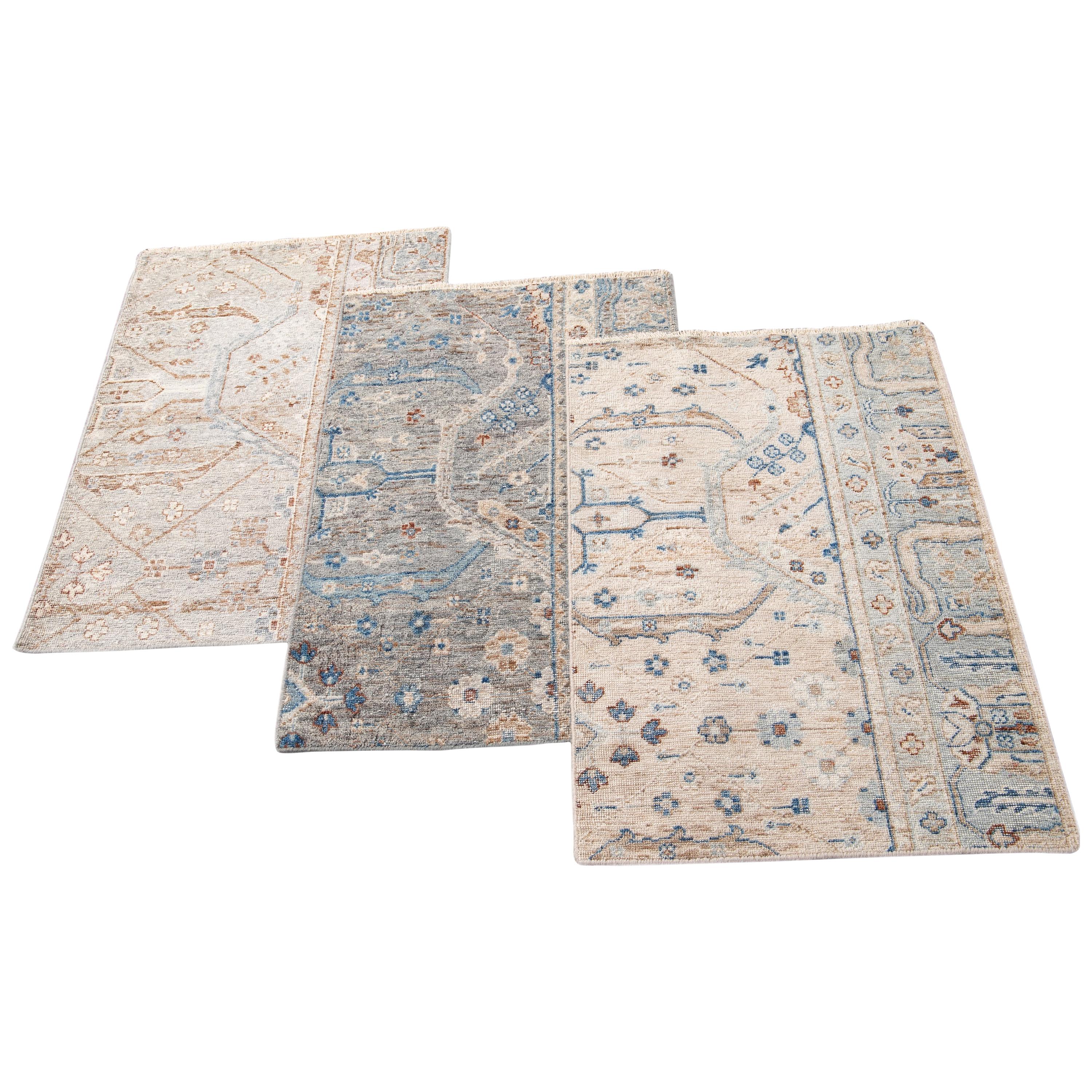 Luna Stripes Ochre Handwoven Modern Wool Rug, Carpet and Durrie For ...