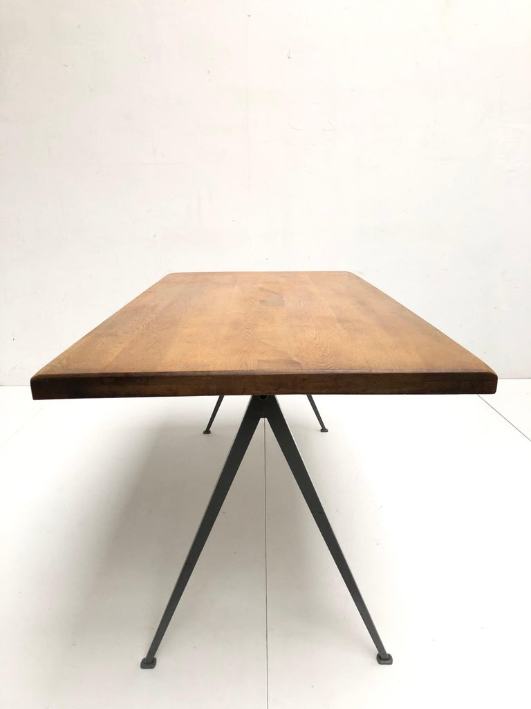 Wim Rietveld 1st Edition Oak Top 'Pyramid' Compass Table Ahrend the ...