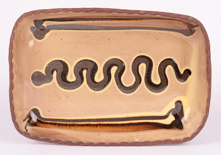 Winchcombe Studio Pottery Slip Ware Baking Dish For Sale at 1stDibs