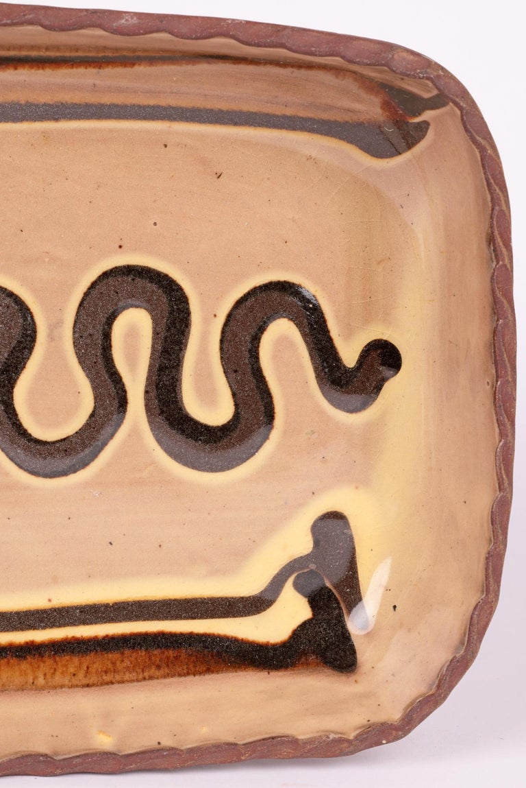 Winchcombe Studio Pottery Slip Ware Baking Dish For Sale at 1stDibs