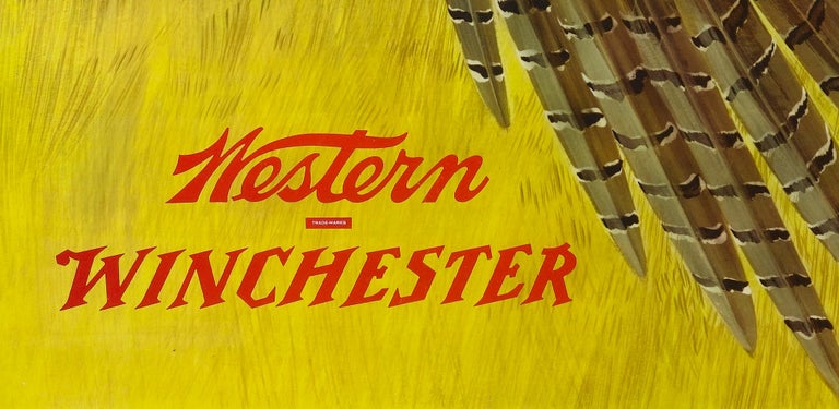 Winchester "Pheasant Shooting" Western Advertisement Poster, circa 1955 ...