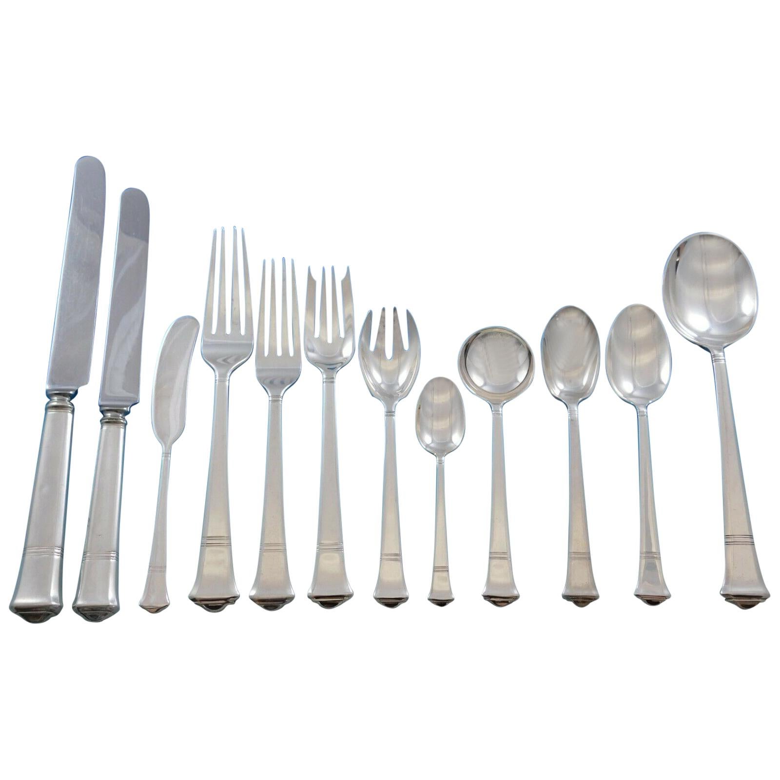 Hampton by Tiffany and Co. Sterling Silver Flatware Dinner Set 8 ...