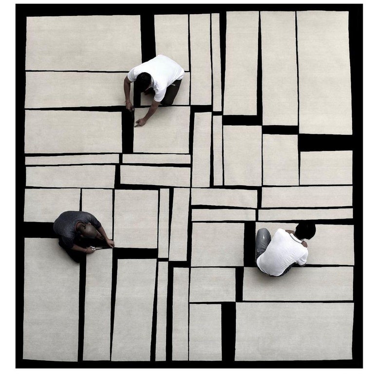 Windowpane Small Rug by Art and Loom For Sale at 1stDibs