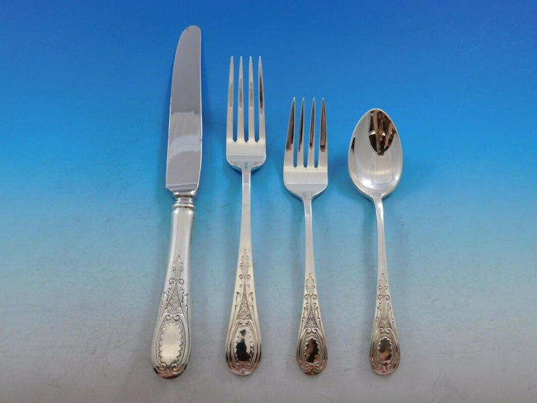 Windsor Castle by Tuttle Sterling Silver Flatware Set 8 Service 70 pcs ...