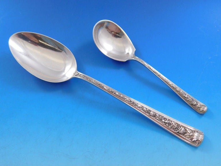 Windsor Rose by Watson Sterling Silver Flatware Set 12 Service 105 ...