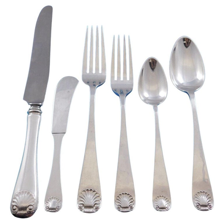 Windsor Shell by Old Newbury Crafters Sterling Silver Flatware Set 52 ...