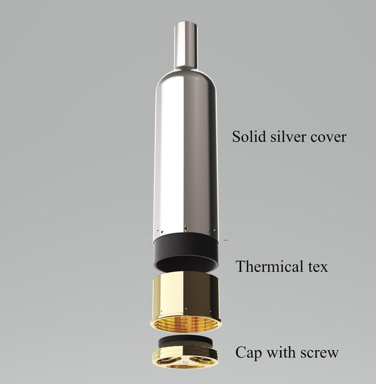 Wine cover, Solid pure silver, Silver, 2018, Italy, in stock For Sale ...