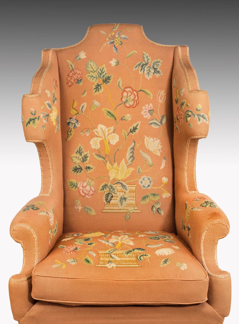 Early 20th Century Wing Chair of William and Mary Design at 1stDibs