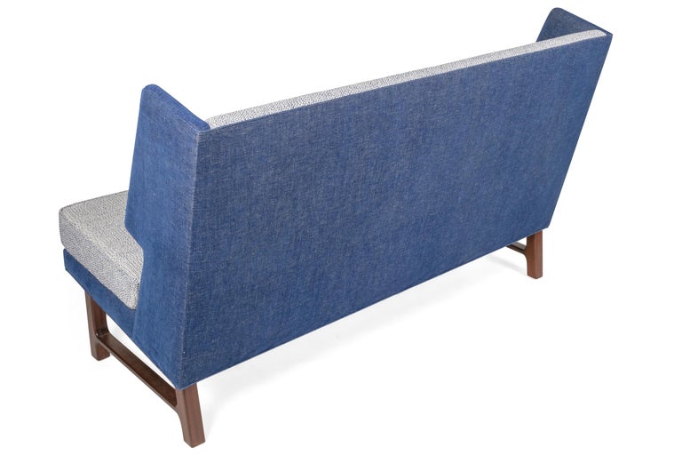 Mid Century Style Wing Settee by Lost City Arts For Sale at 1stDibs ...