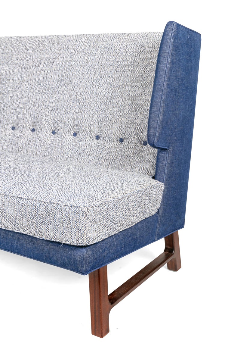 Mid Century Style Wing Settee by Lost City Arts For Sale at 1stDibs ...