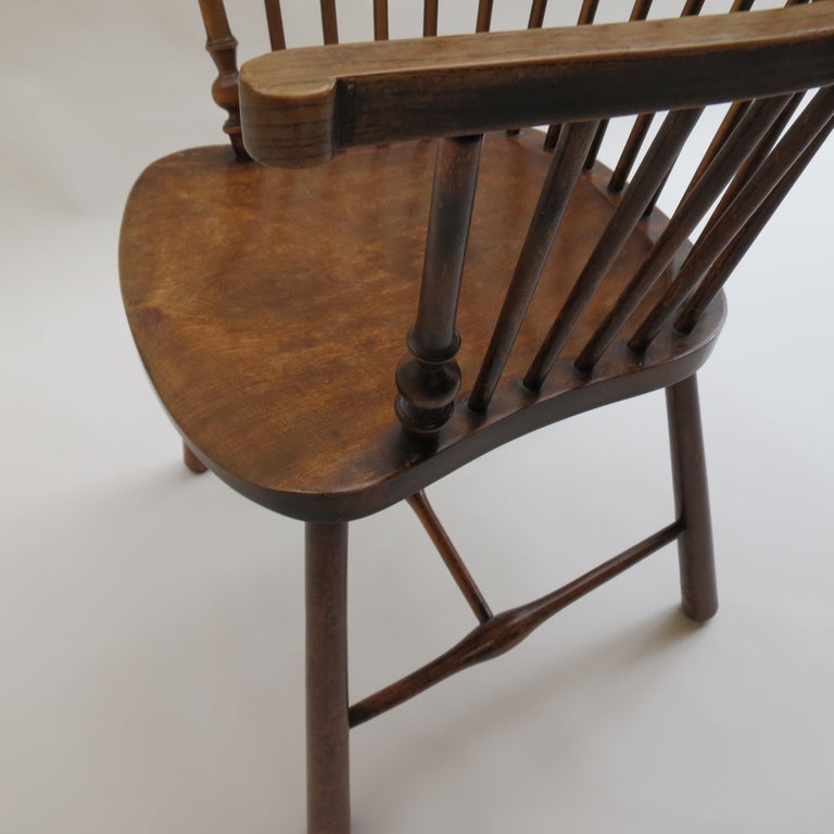 Winged Windsor Armchair in Birch and Ash from Early 1900s For Sale at ...