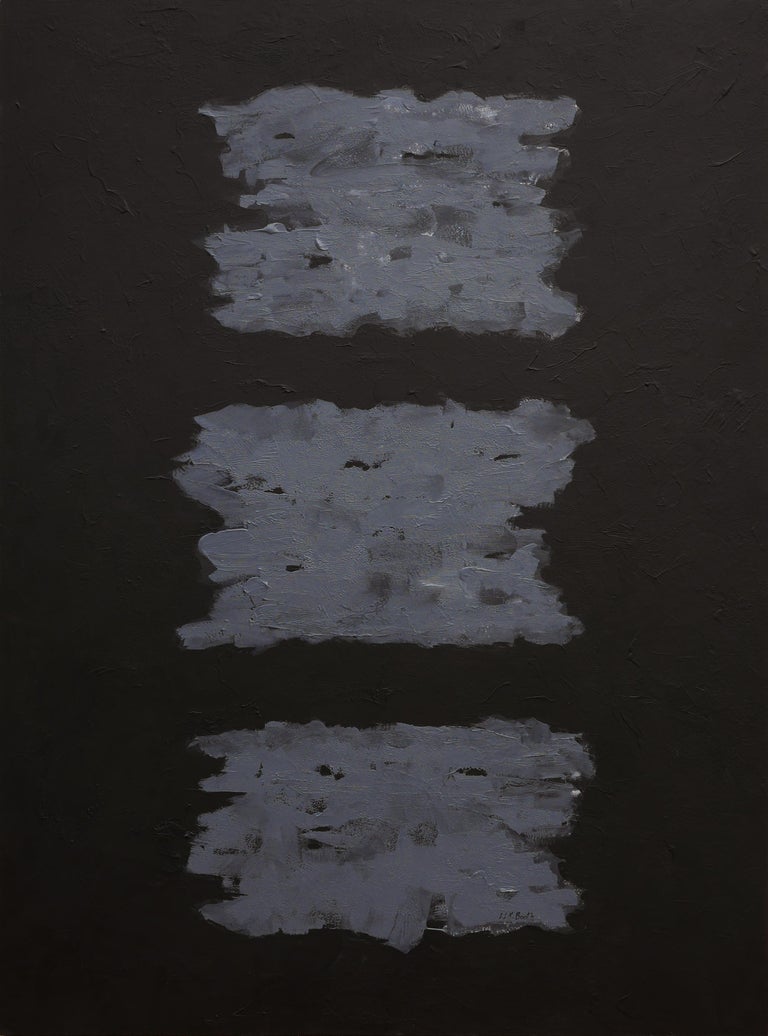 Winifred Booth - "Cloud Illusions" Black and Gray Abstract Contemporary ...