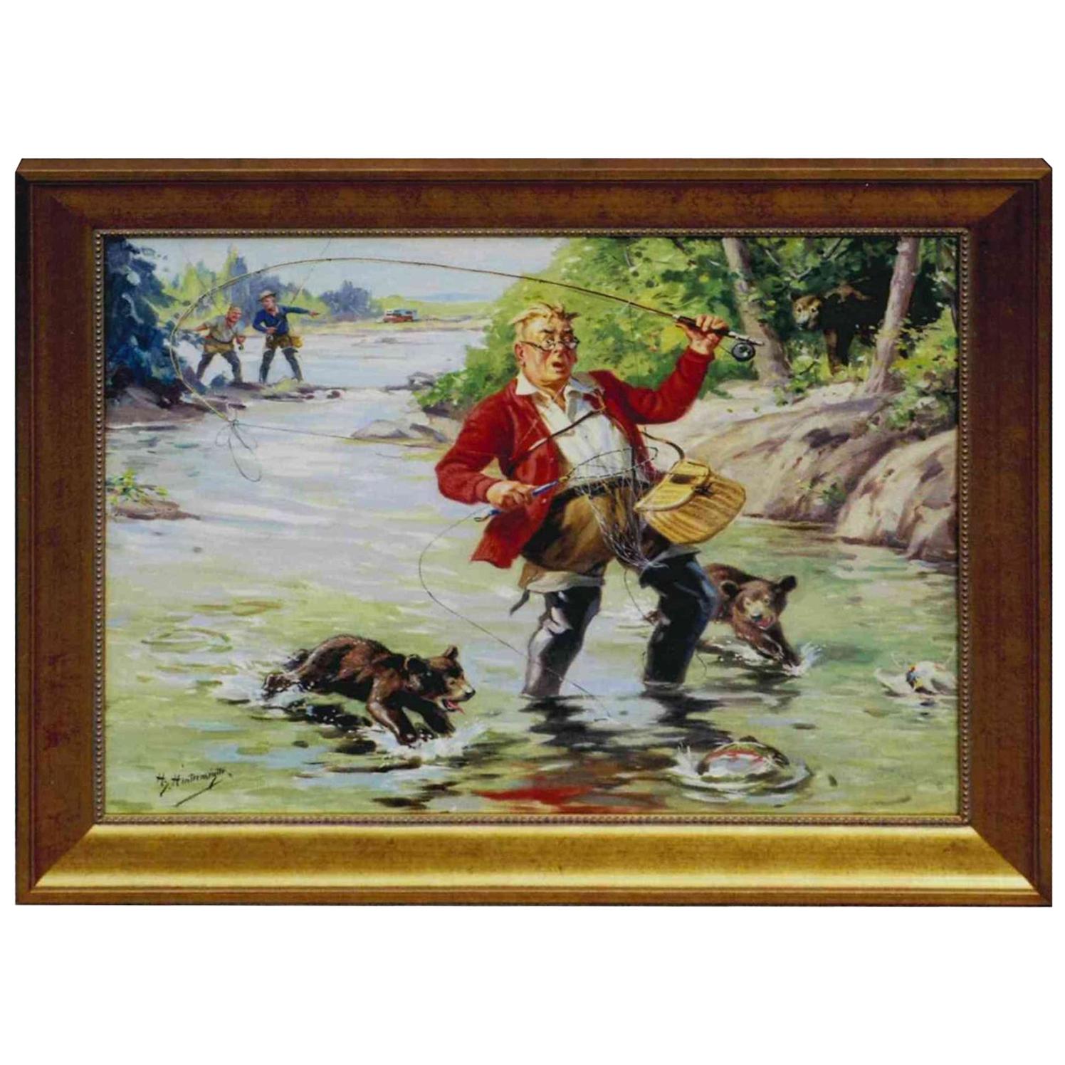 Signed Original George Henry Hall Oil Painting For Sale at 1stDibs