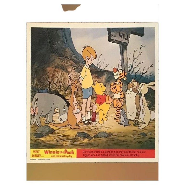 Winnie the Pooh and the Blustery Day, Unframed Poster 1968, #2 of a Set ...