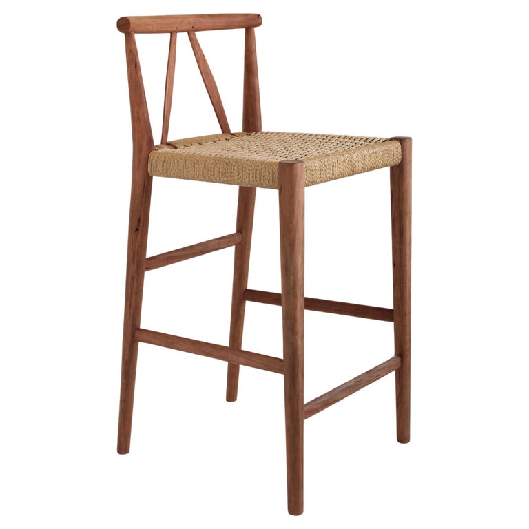 Winona Counter Stool with Danish Cord Woven Seat by Kierstin Siegl For ...